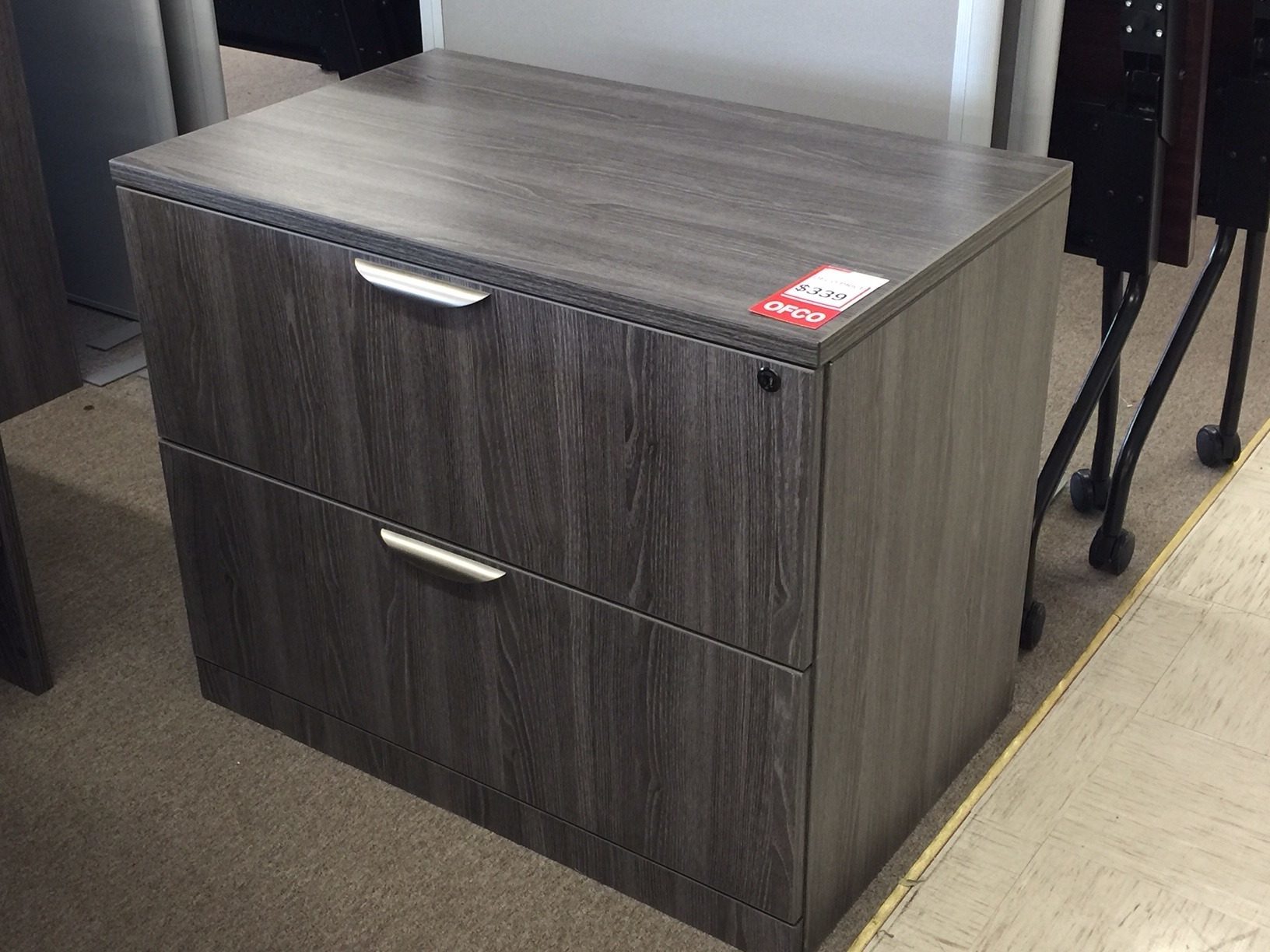 Newport Grey 2 Drawer Lateral File | OFCO Office Furniture